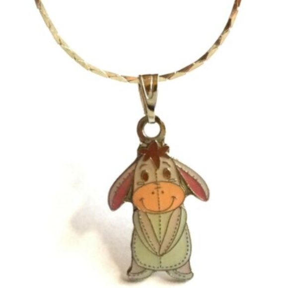 Disney | Jewelry | Silver Eeyore Winnie The Pooh Necklace 8 Pendant ...